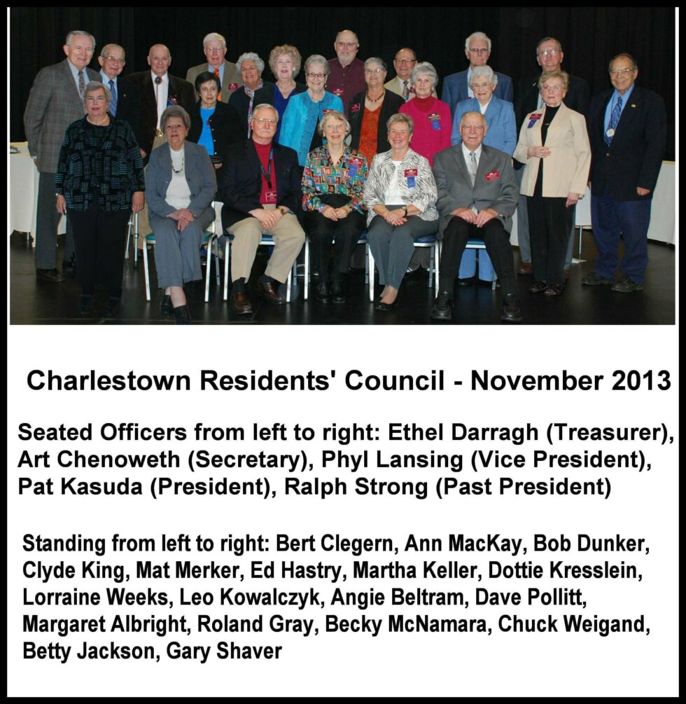 Residents’ Councils by year | Charlestown Retirement Community Residents